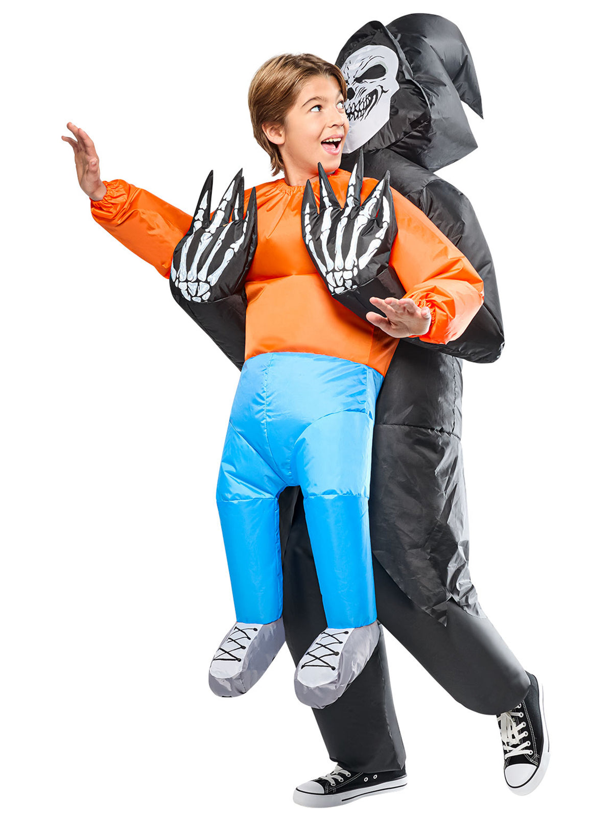Kids' Grim Reaper Abduction Inflatable Costume — Costume Super Center