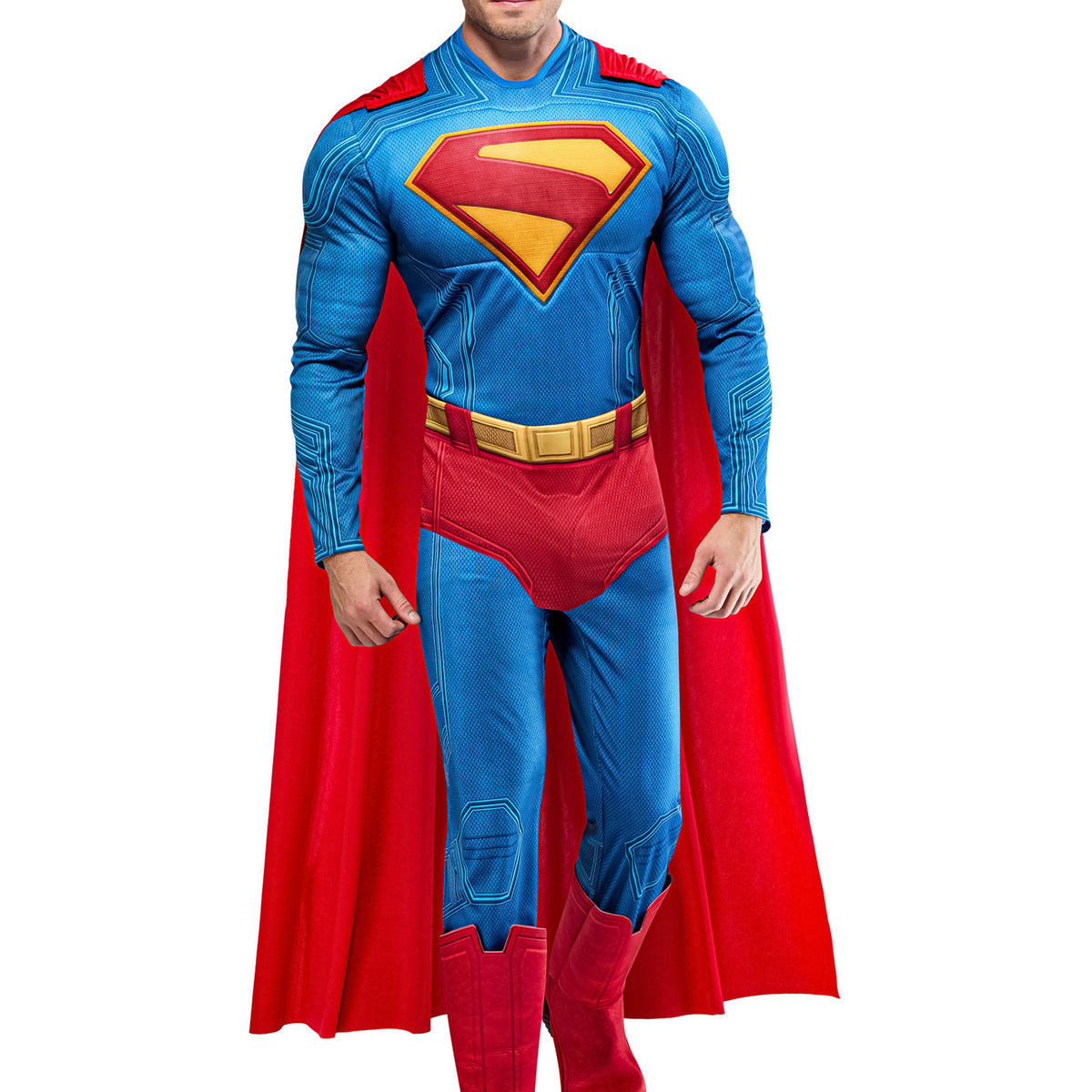 Men's Superman Movie Superman Costume - Deluxe — Costume Super Center