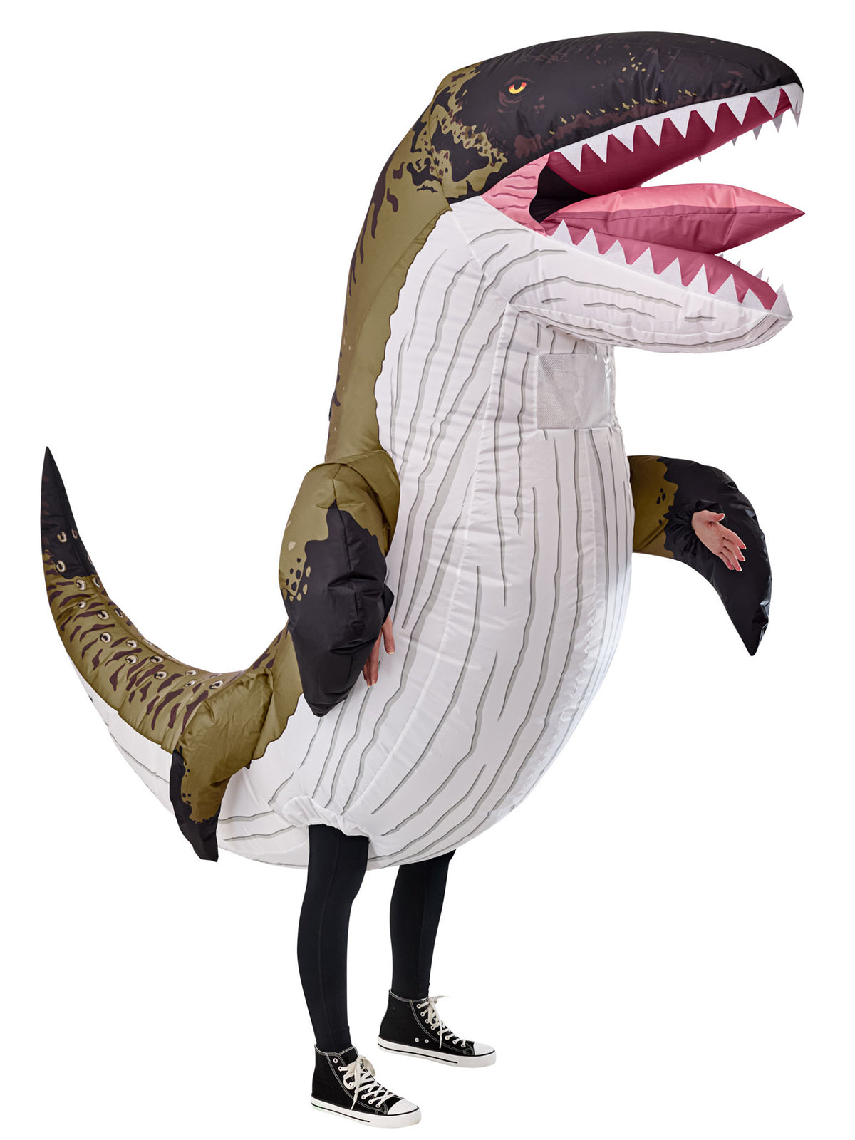Adult Jurassic World Rebirth Mosasaurus Inflatable Costume — Costume Super Center