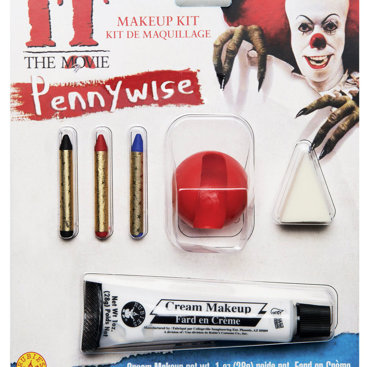 Classic Pennywise Adult Make-up Kit — Costume Super Center