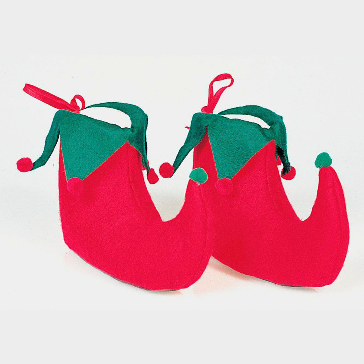 Adult Red Elf Shoes — Costume Super Center