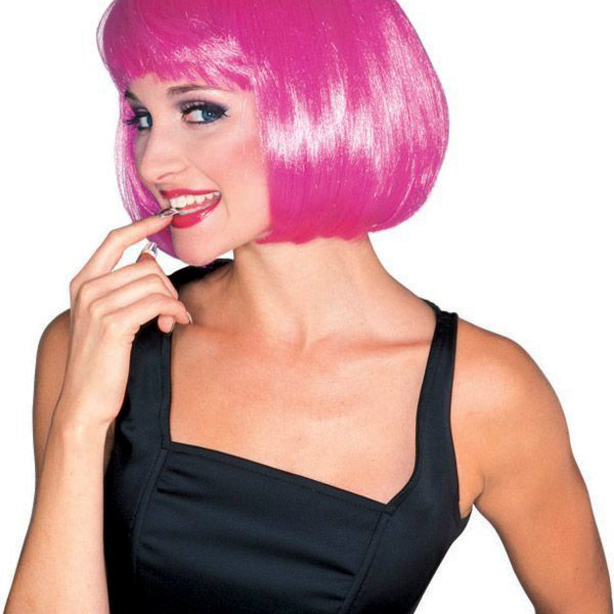 Hot Pink Super Model Wig — Costume Super Center