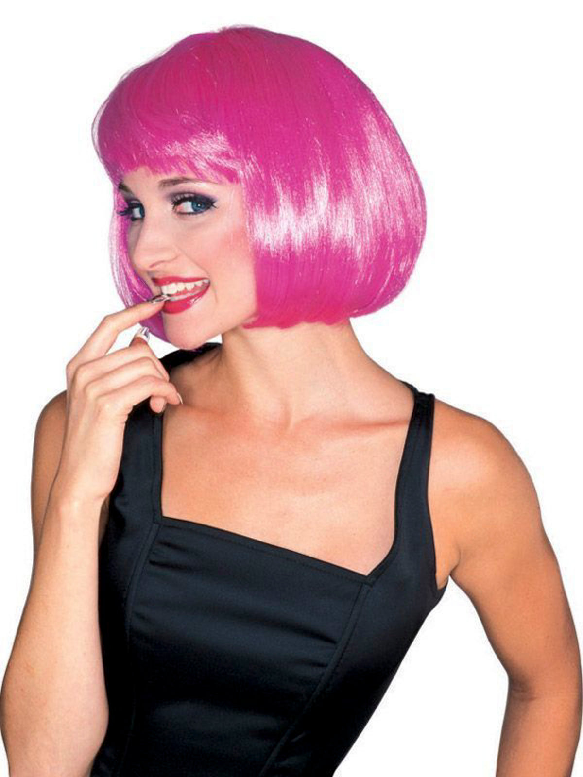 Hot Pink Super Model Wig — Costume Super Center