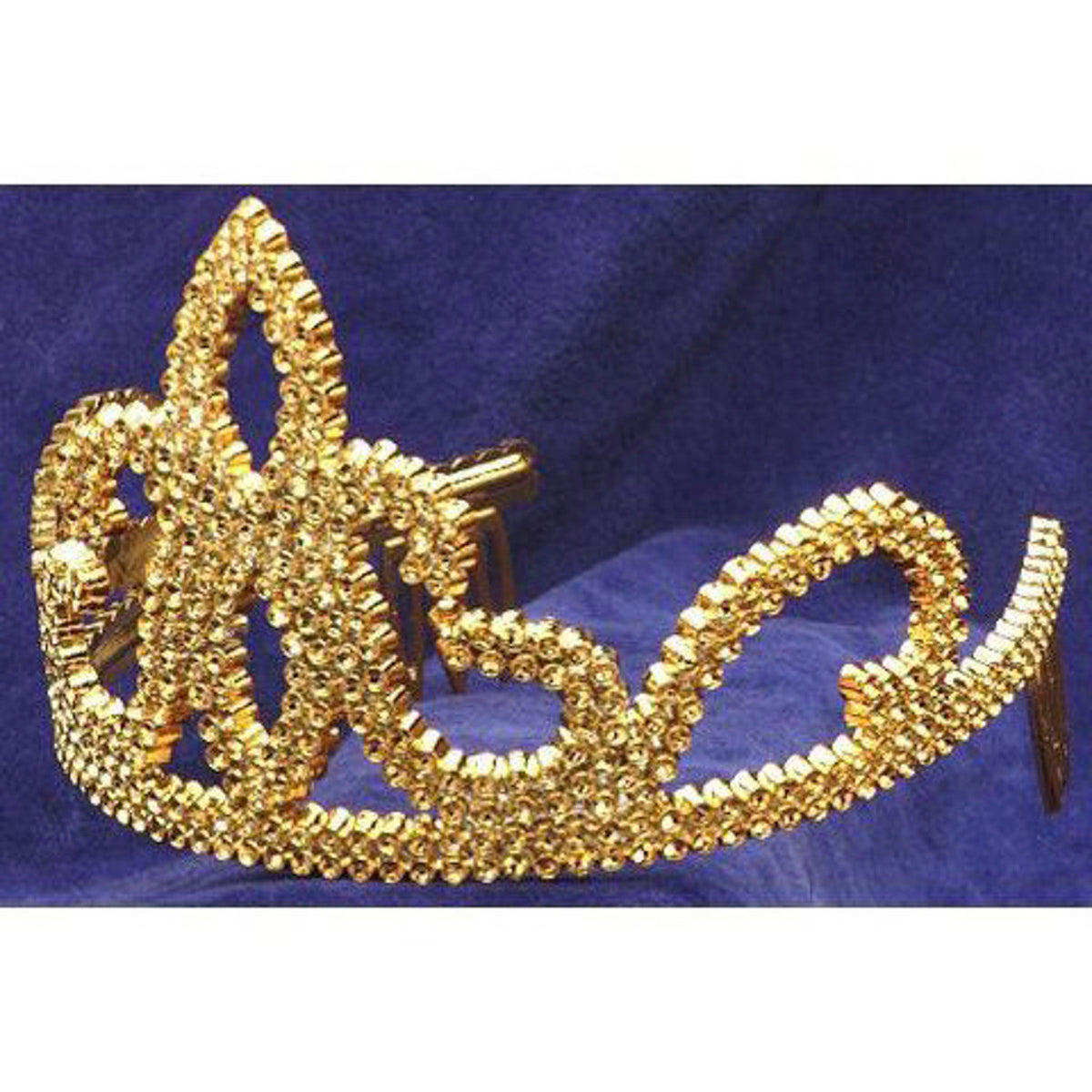 Gold Plastic Tiara — Costume Super Center