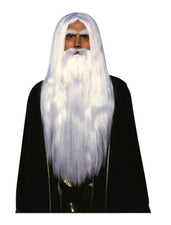 Merlin Wizard Wig and Beard Adult — Costume Super Center