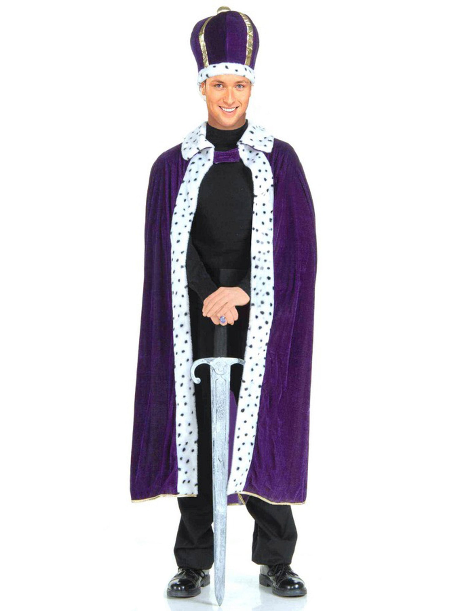 Mens Kings Robe And Crown Set — Costume Super Center