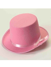 Deluxe Pink Top Hat — Costume Super Center