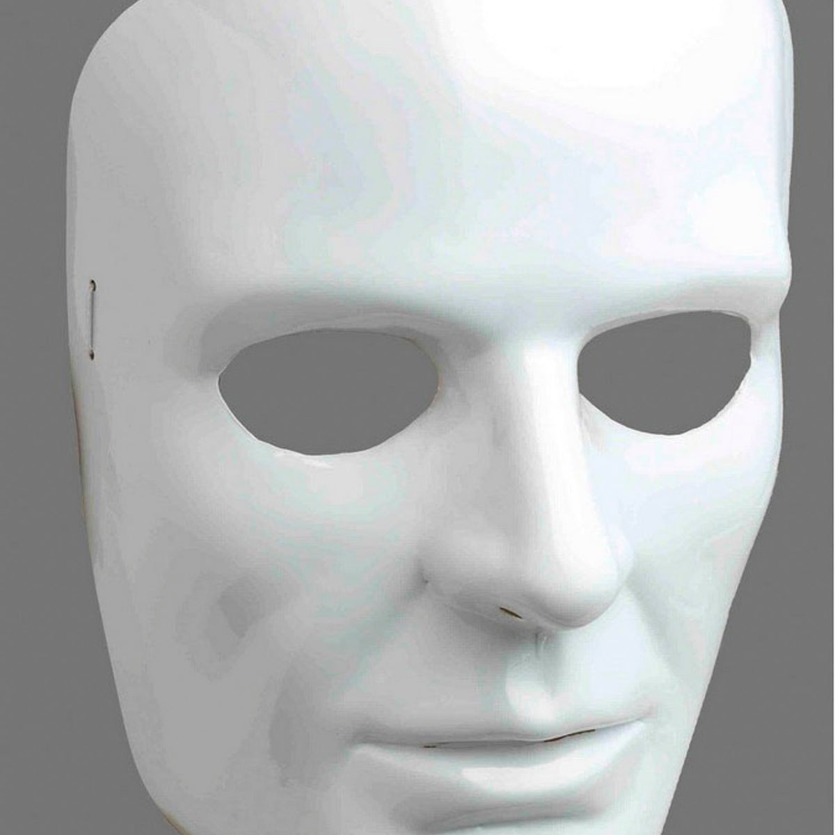 White Male Face Mask — Costume Super Center