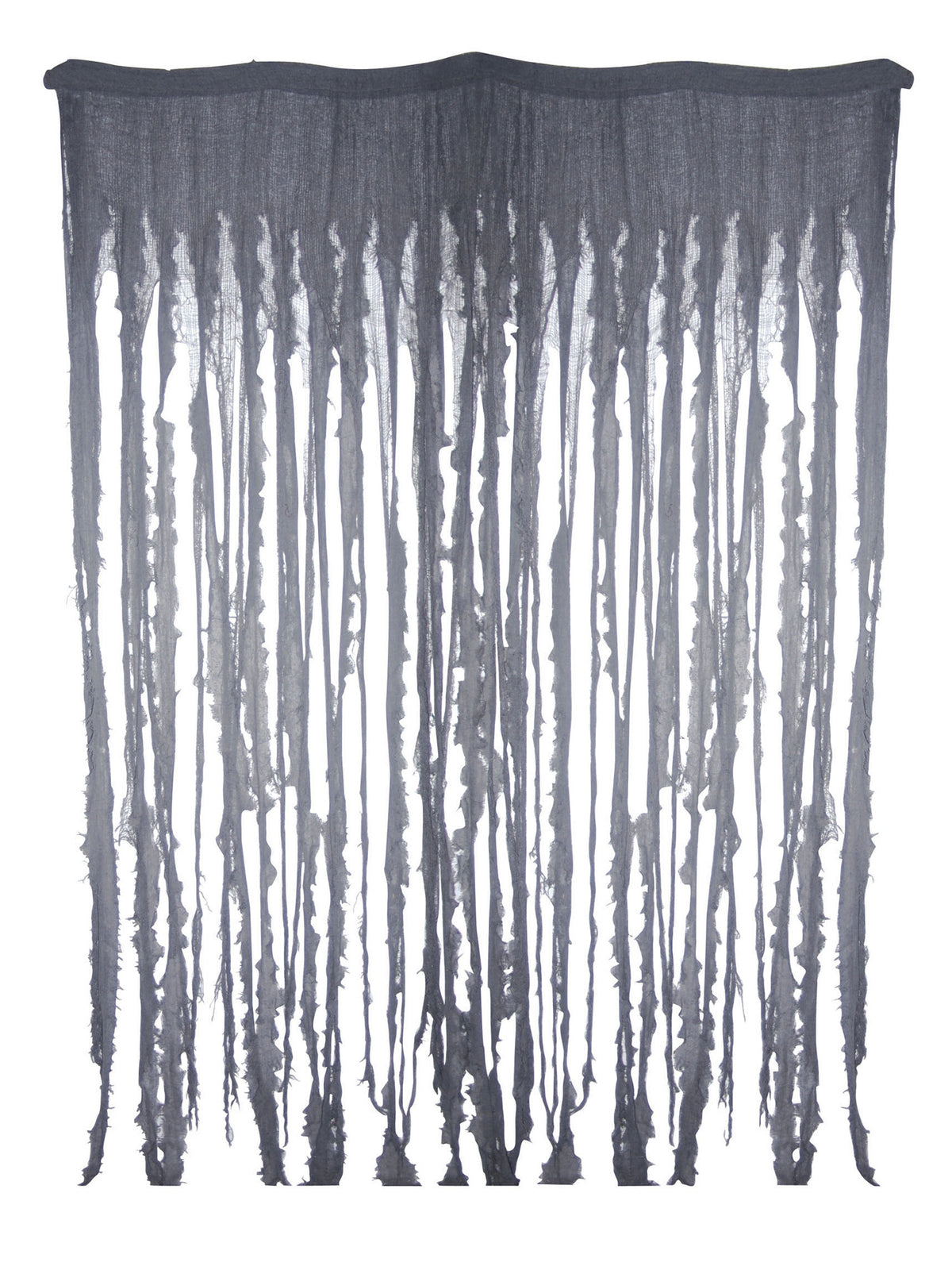 8 Foot Black Tattered Cloth Entryway Decoration — Costume Super Center