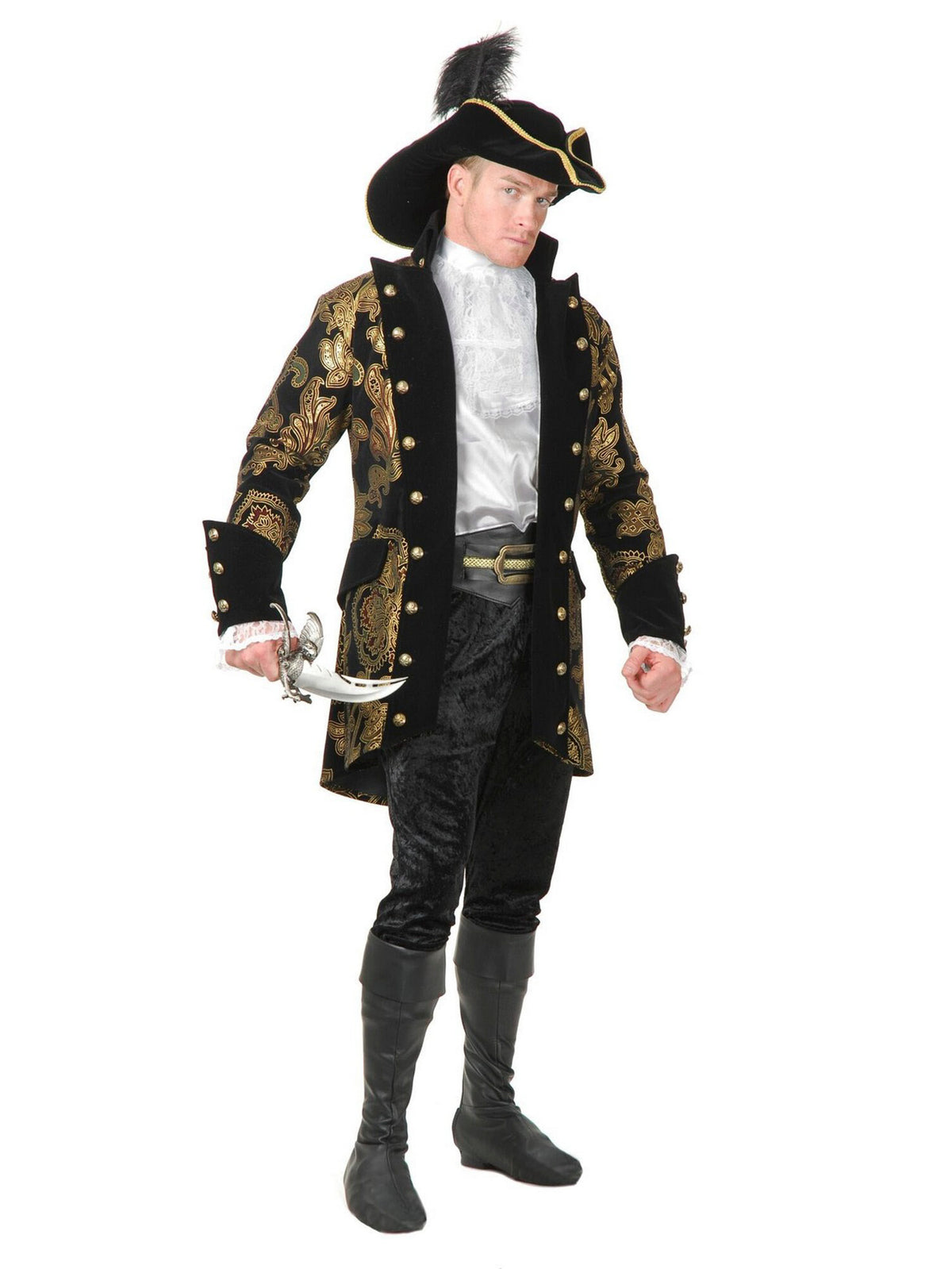 Men's Royal Pirate Captain Jacket — Costume Super Center