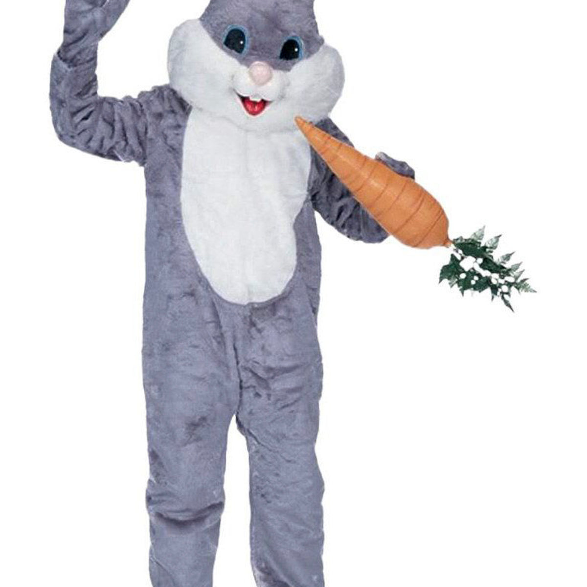 Rabbit Complete (Grey) Mascot Adult Costume — Costume Super Center