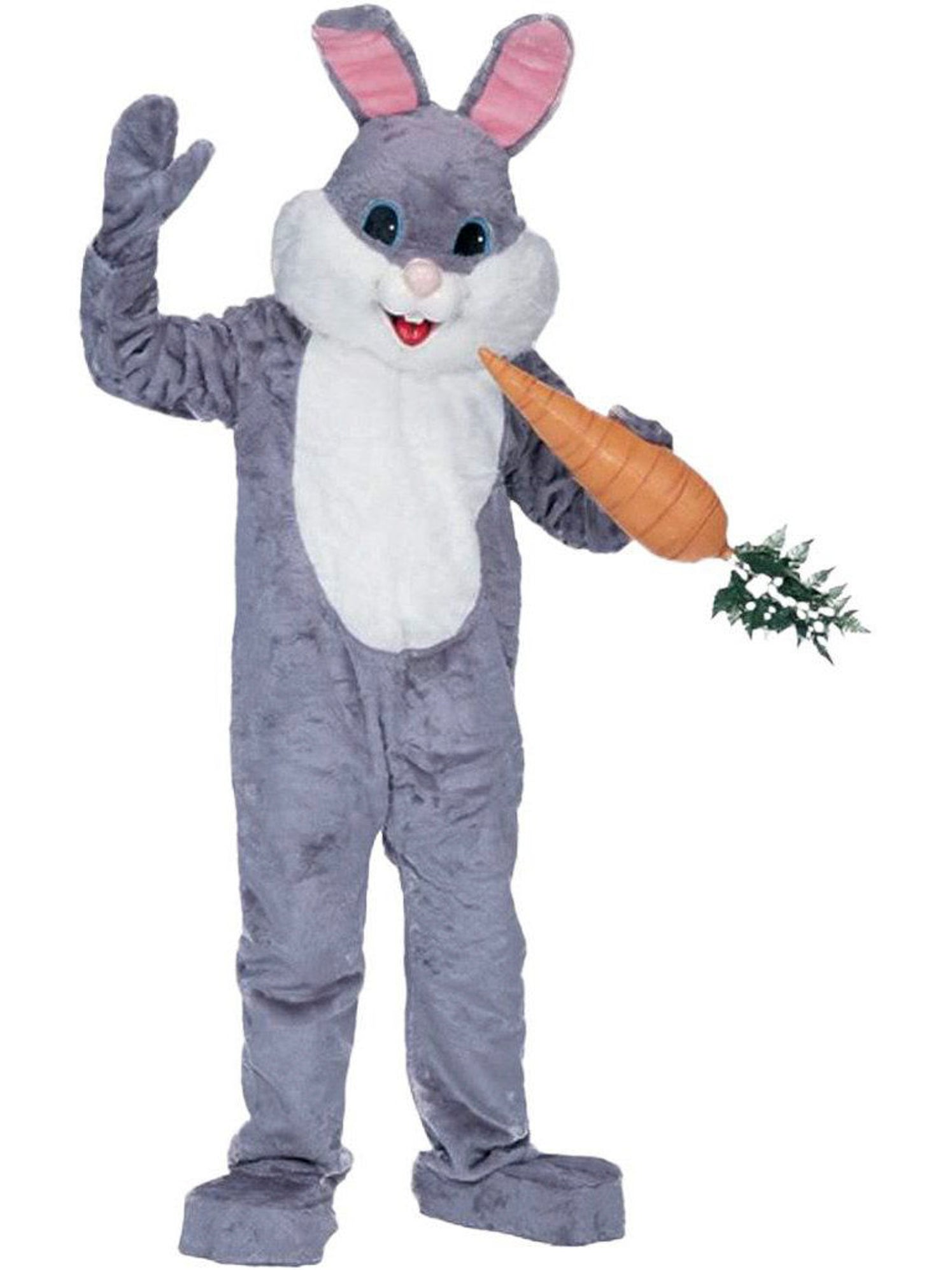 Rabbit Complete (Grey) Mascot Adult Costume — Costume Super Center