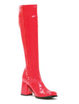 Red Patent Gogo Boot Adult — Costume Super Center