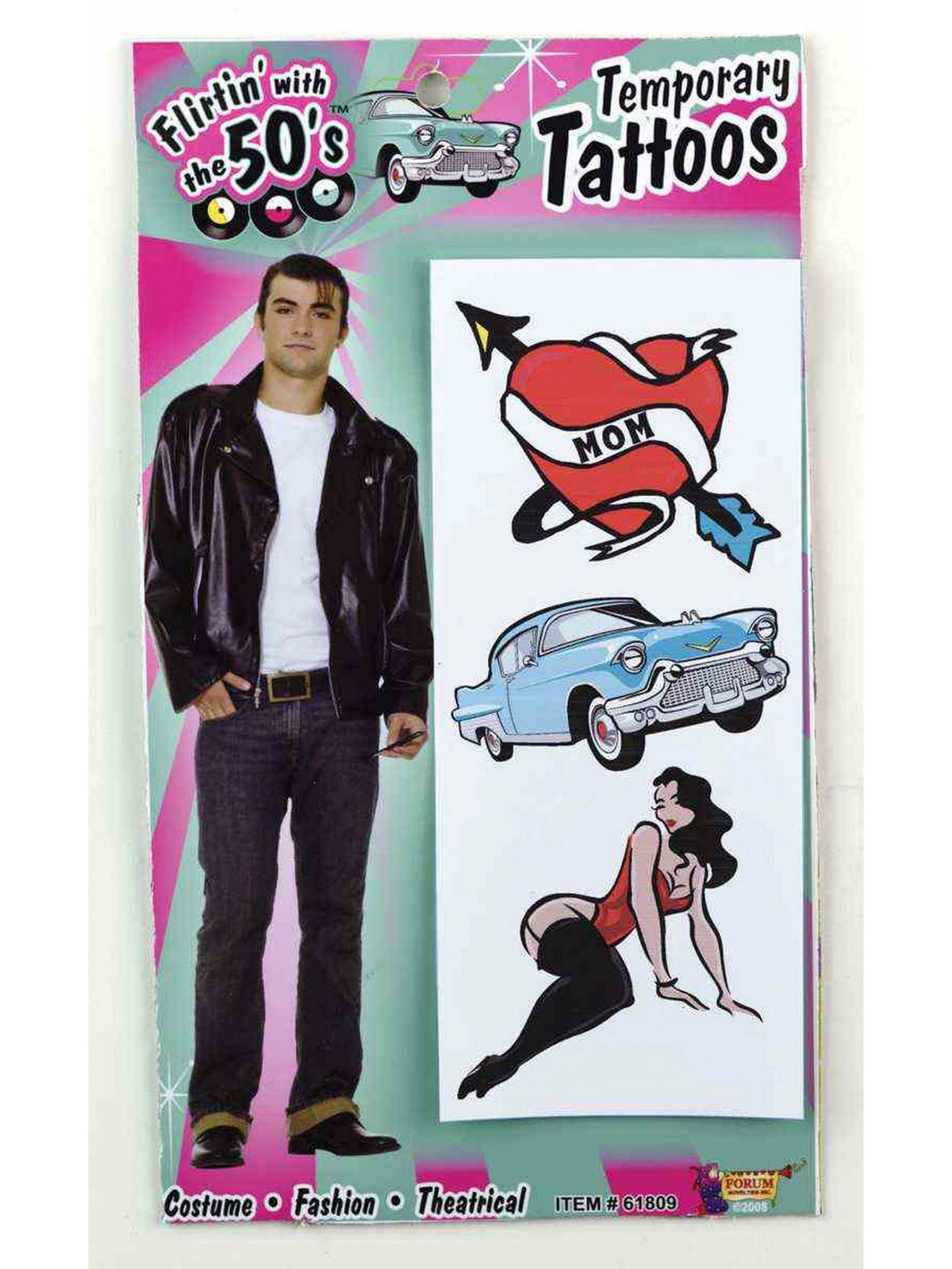 The 50s Groovy Tattoos — Costume Super Center