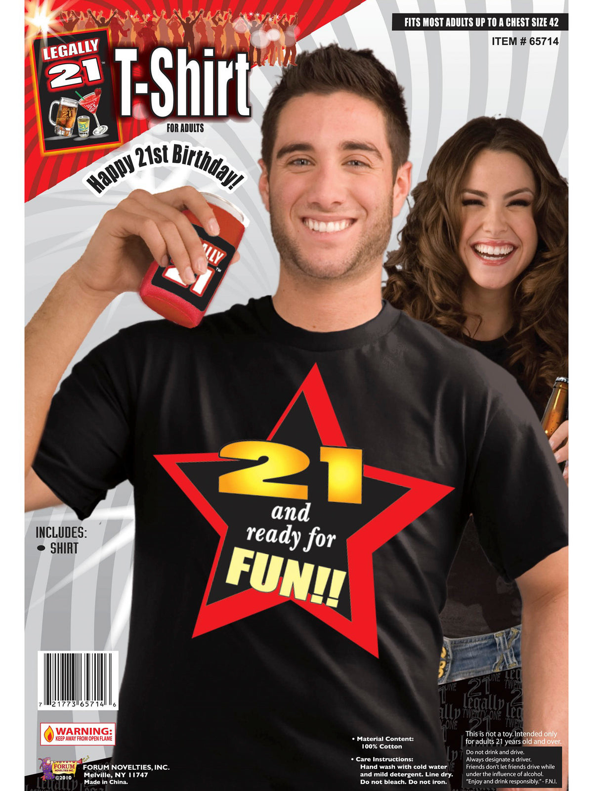 Legally "21 & Ready For Fun" Shirt — Costume Super Center