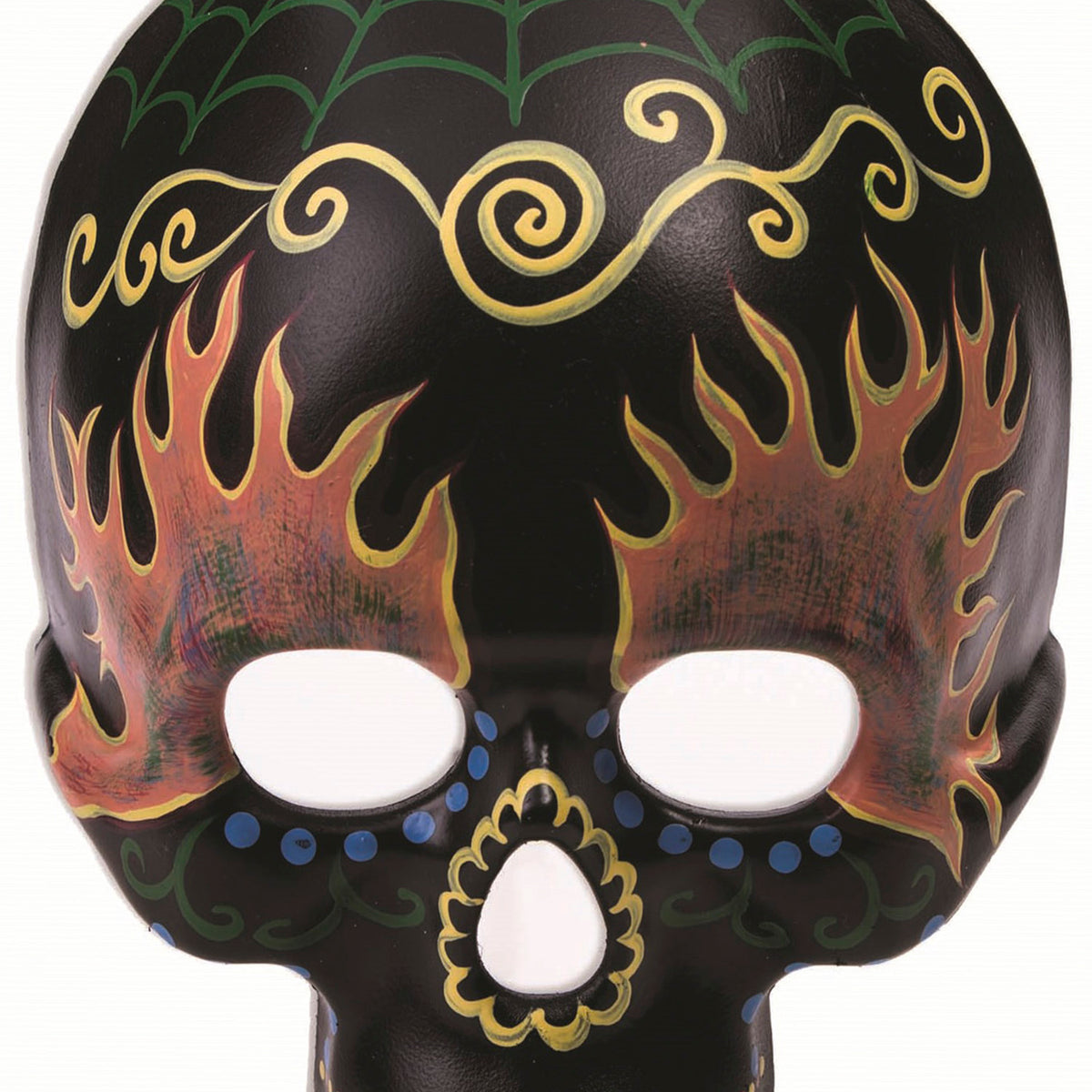 Adult Black Half Mask — Costume Super Center