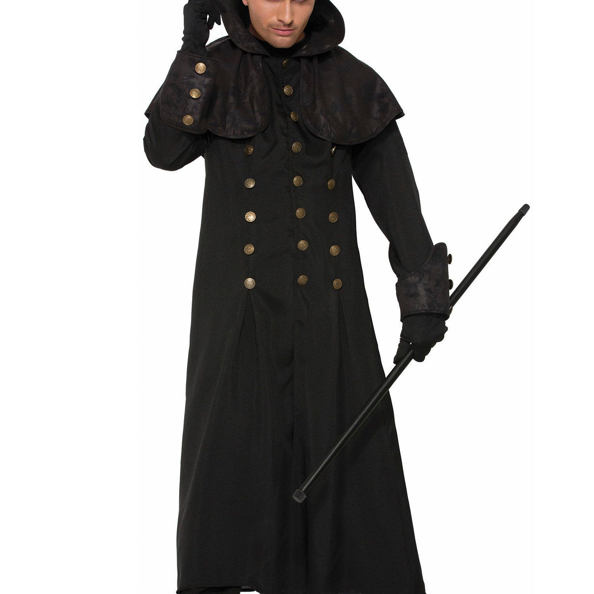 Mens Warlock Coat Costume — Costume Super Center