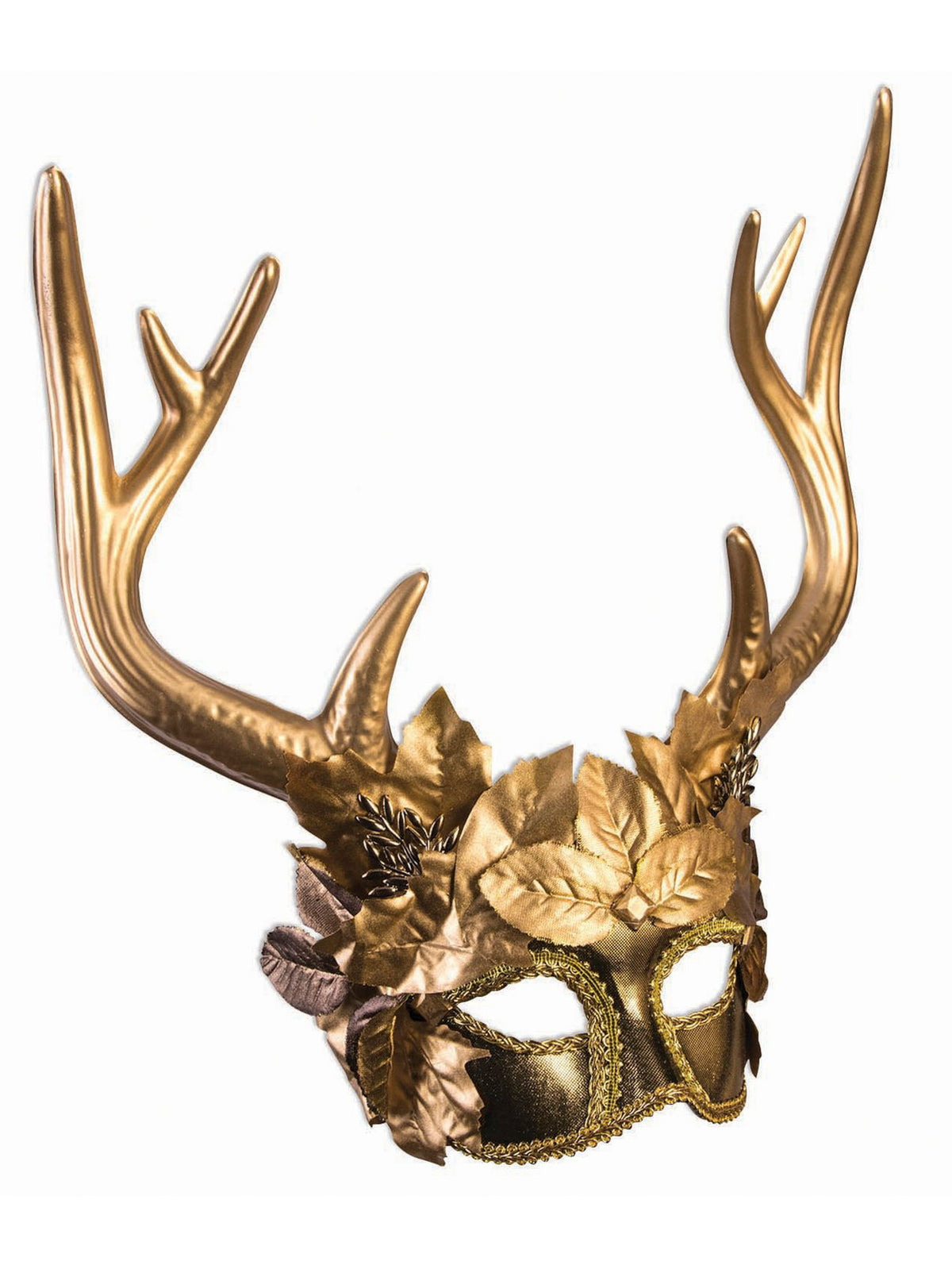 Golden Faun Mythical Creatures Mask — Costume Super Center