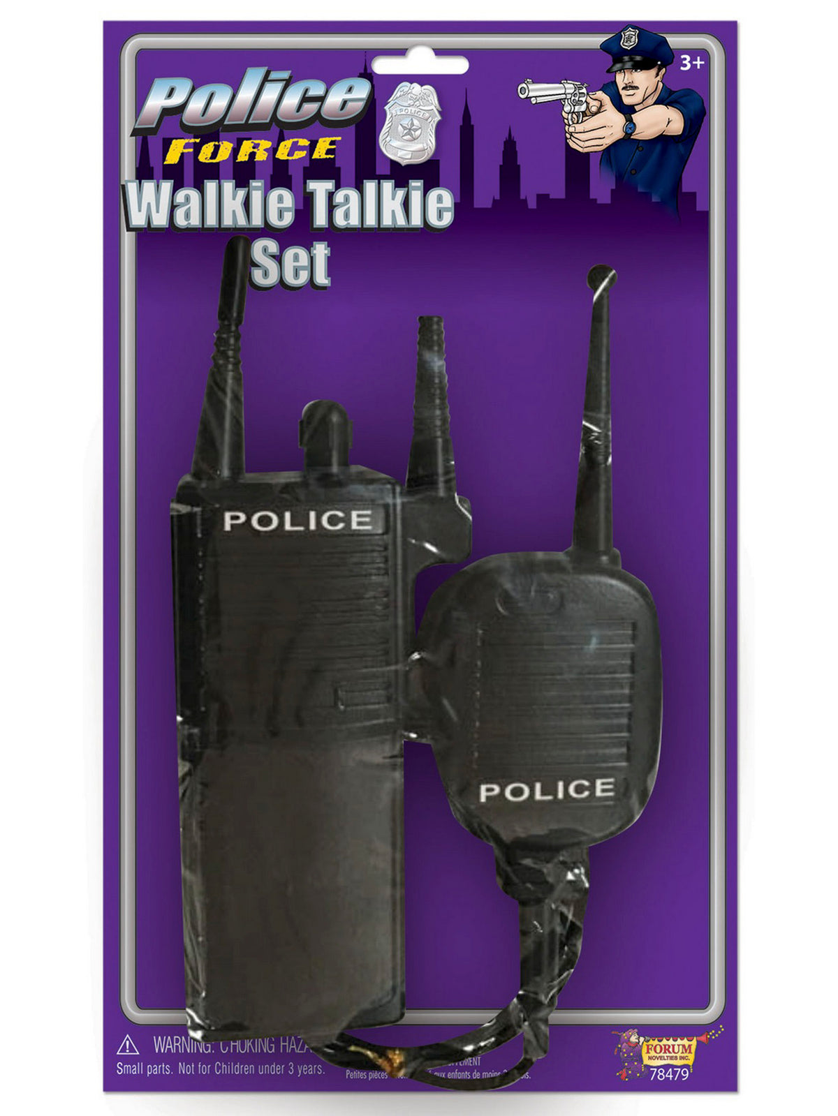 Police Officer Walkie Talkie Set — Costume Super Center