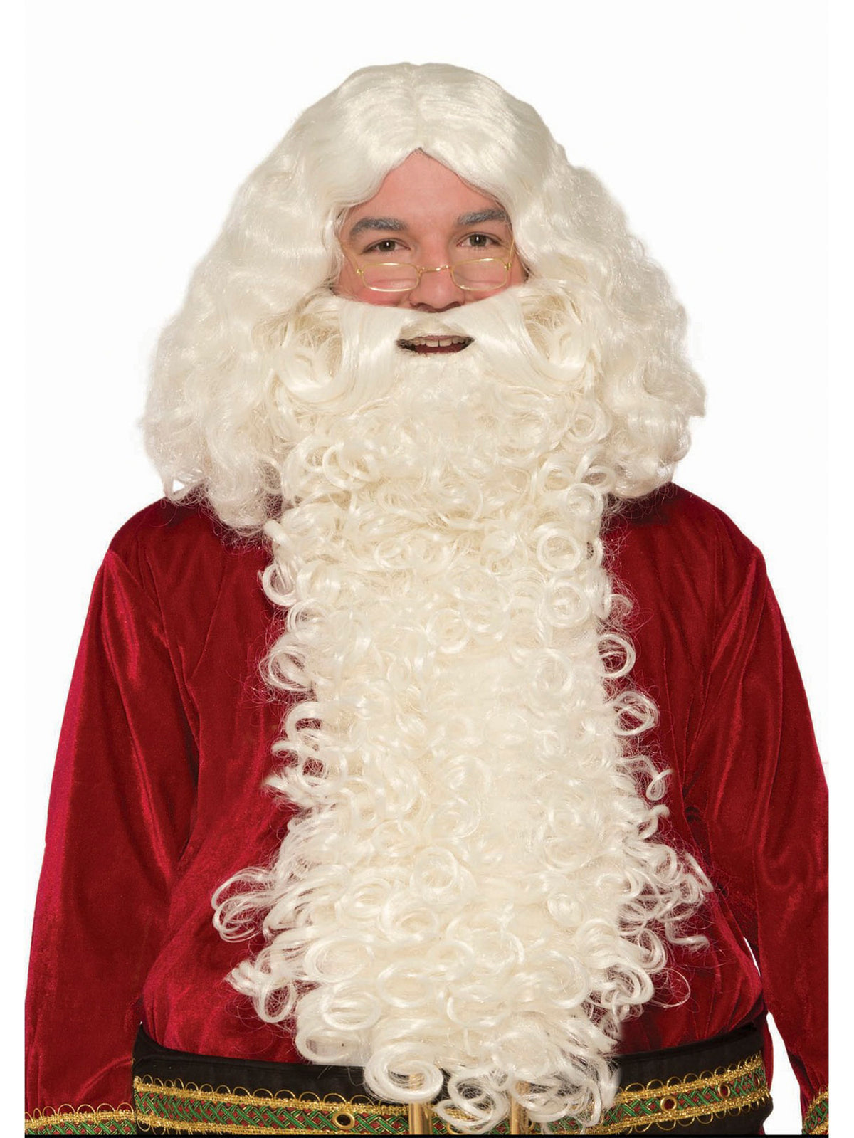 Deluxe Long Santa Beard and Wig Set — Costume Super Center