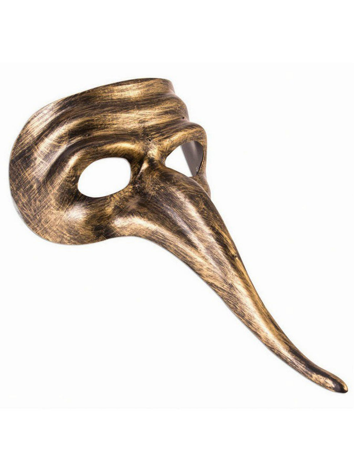 Gold Long Nose Adult Mask — Costume Super Center