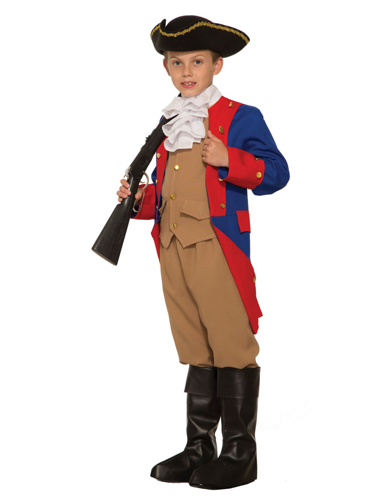 Boy's Colonial Soldier Costume - Costume Super Center