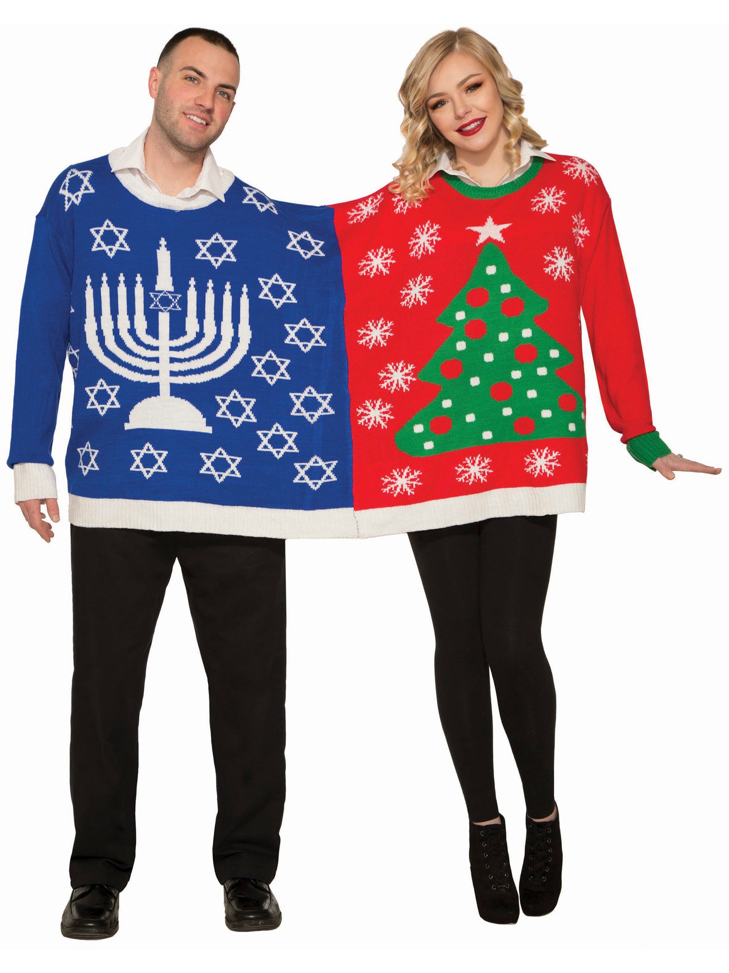 Chanukah/Christmas for Two Sweater — Costume Super Center