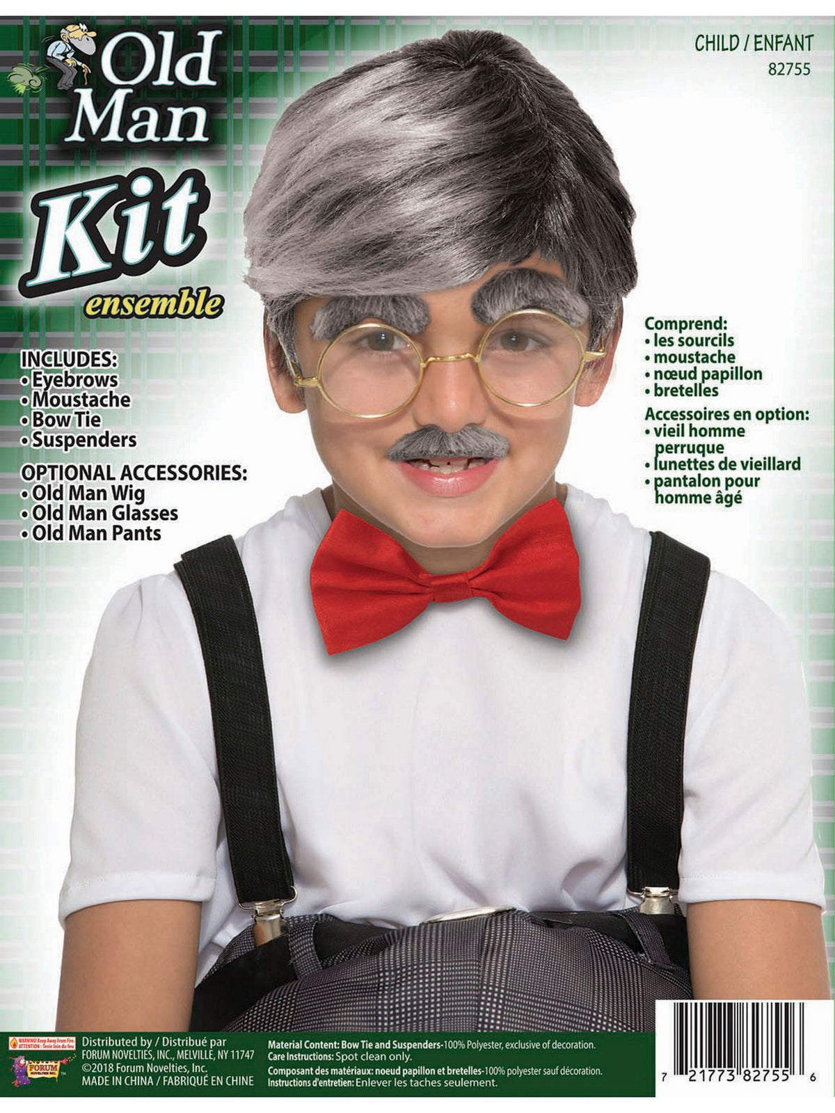 Kid's Old Man Kit — Costume Super Center