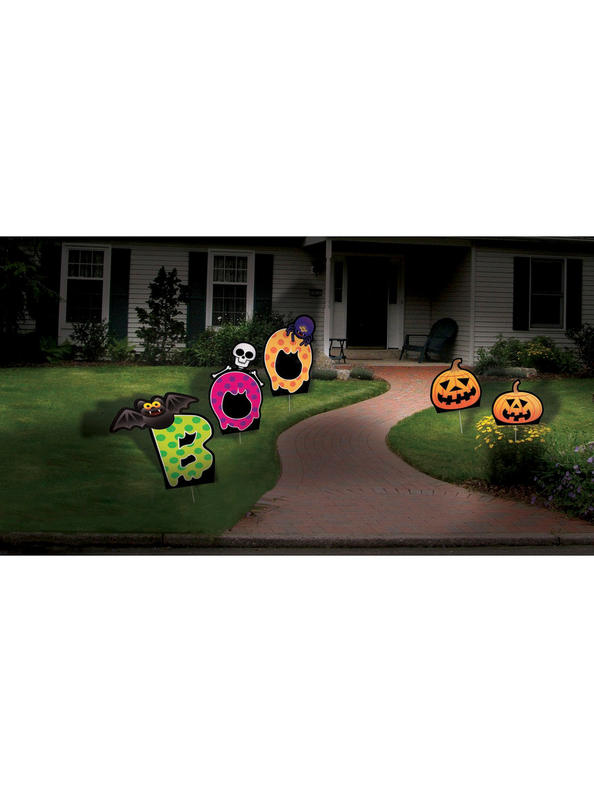 3 Piece Boo Lawn Set Decoration — Costume Super Center