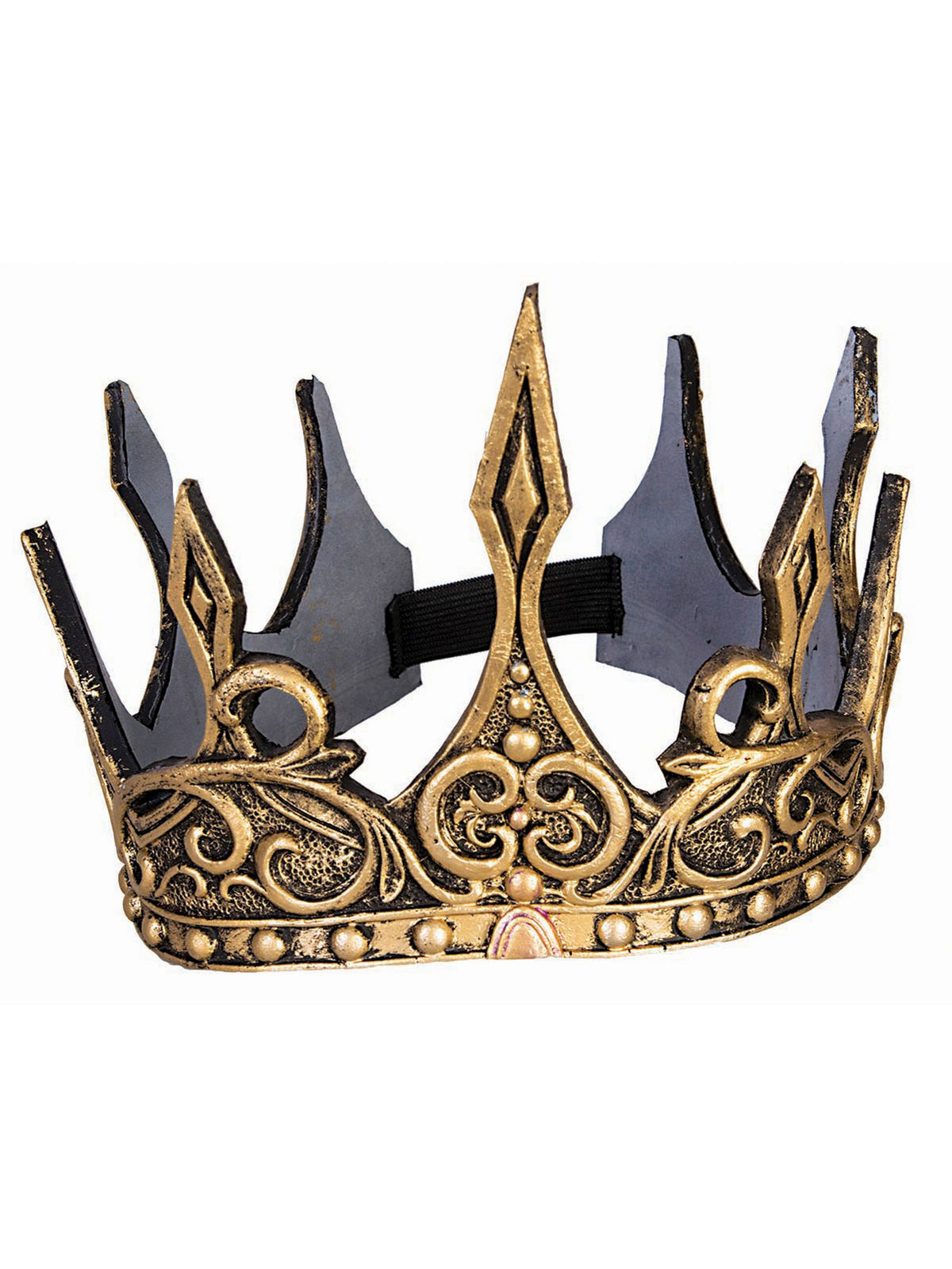 Foam Gold Crown Accessory — Costume Super Center