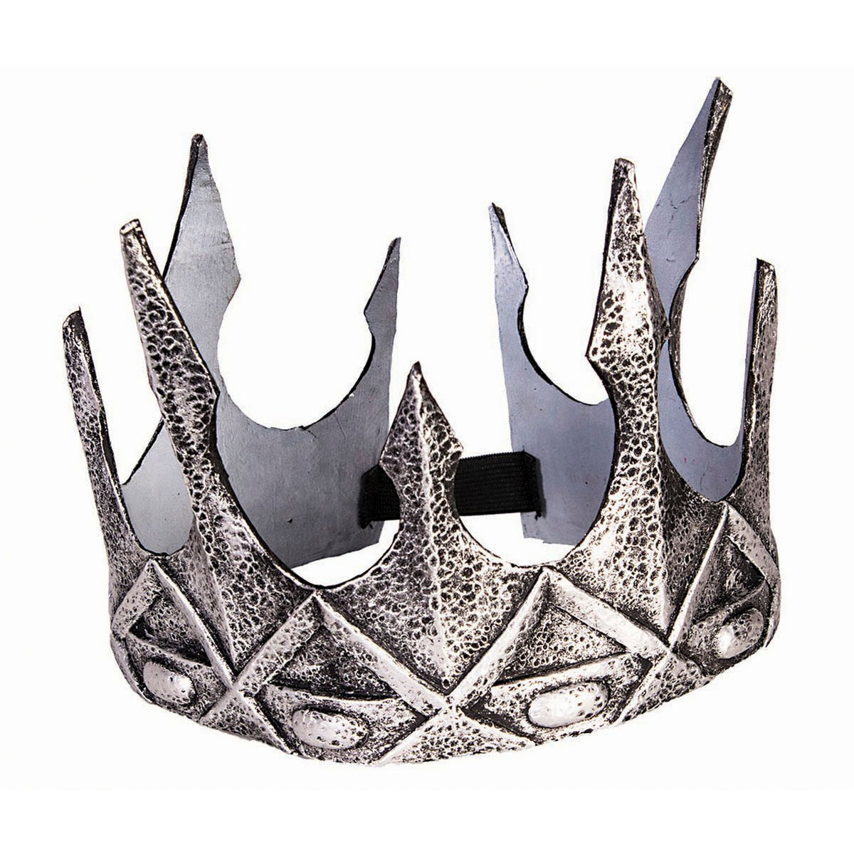 Foam Silver Crown Adult — Costume Super Center