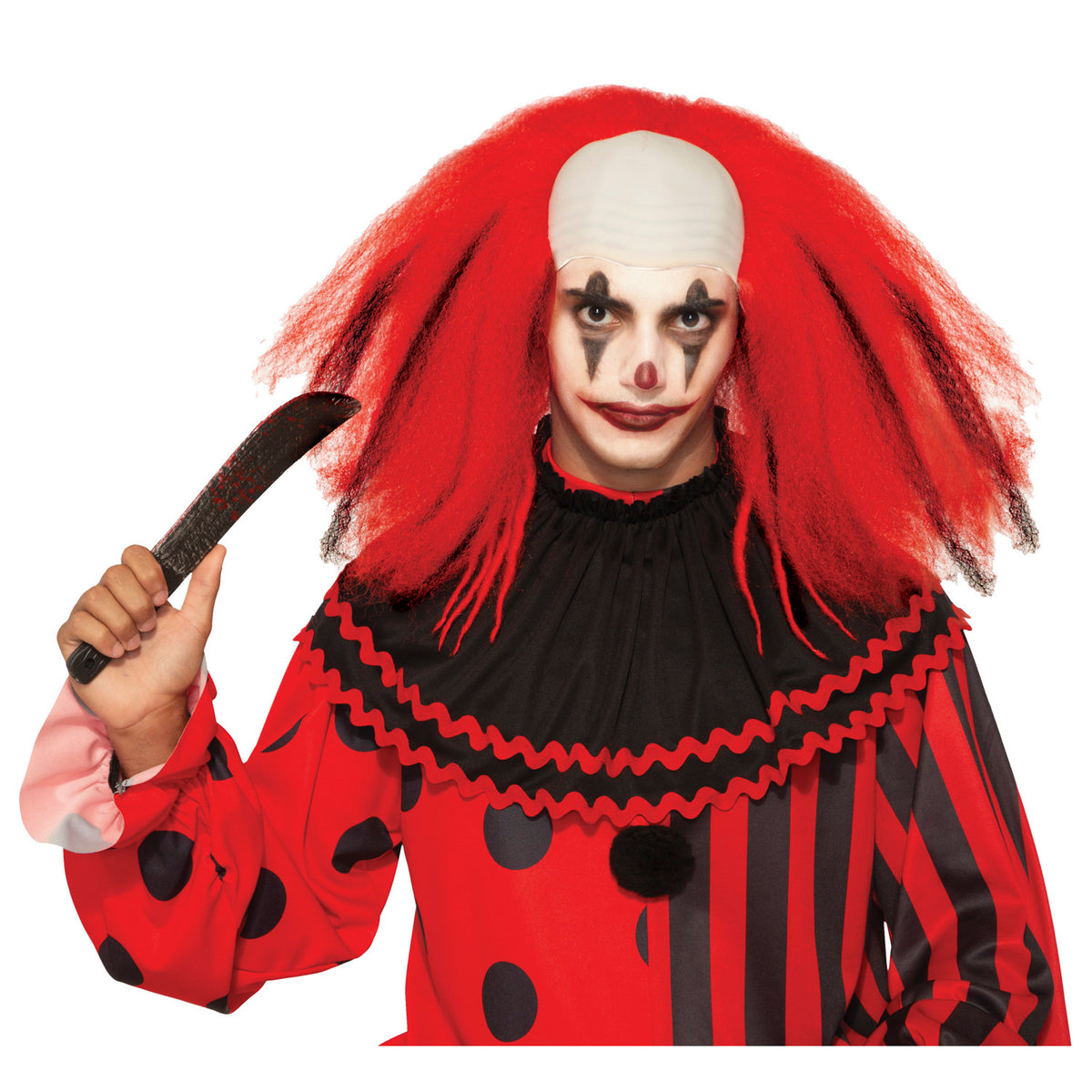 Red Evil Clown Wig — Costume Super Center