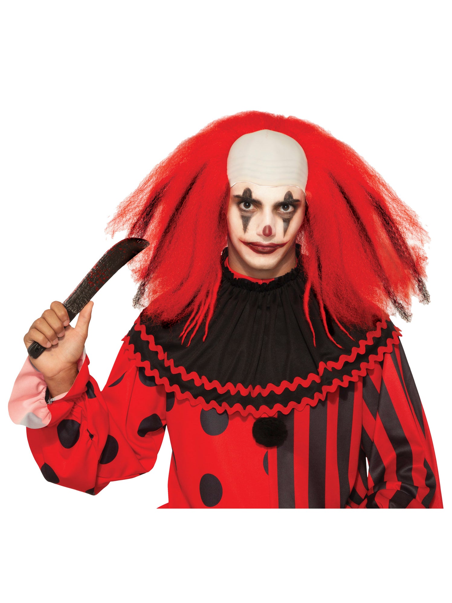 Red Evil Clown Wig — Costume Super Center