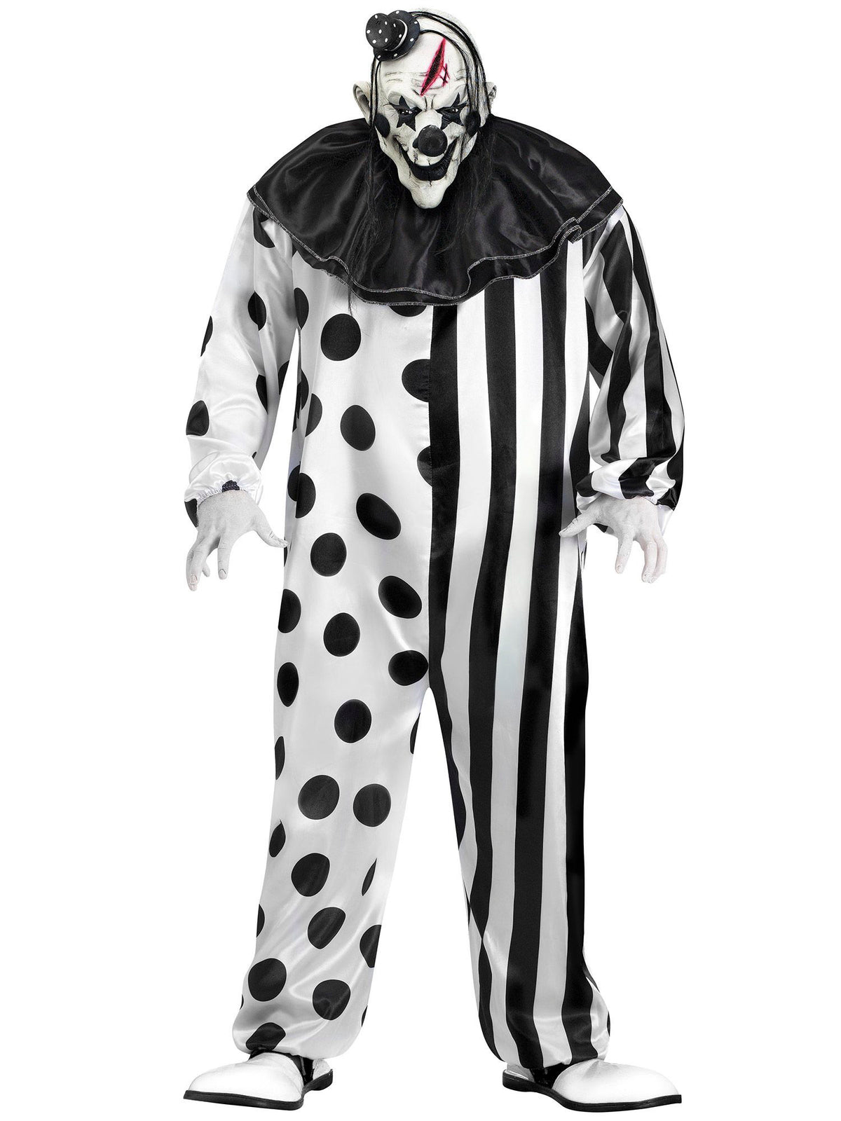 Mens Plus Size Bleeding Killer Clown Costume — Costume Super Center