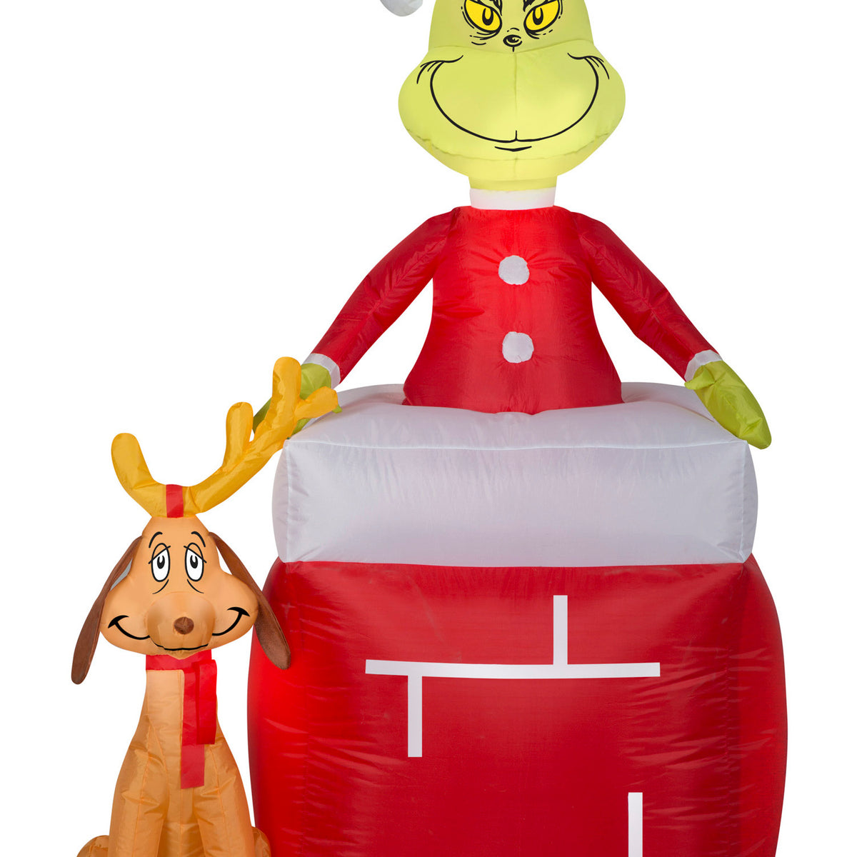 Inflatable Airblown The Grinch & Max Chimney Christmas Prop — Costume ...