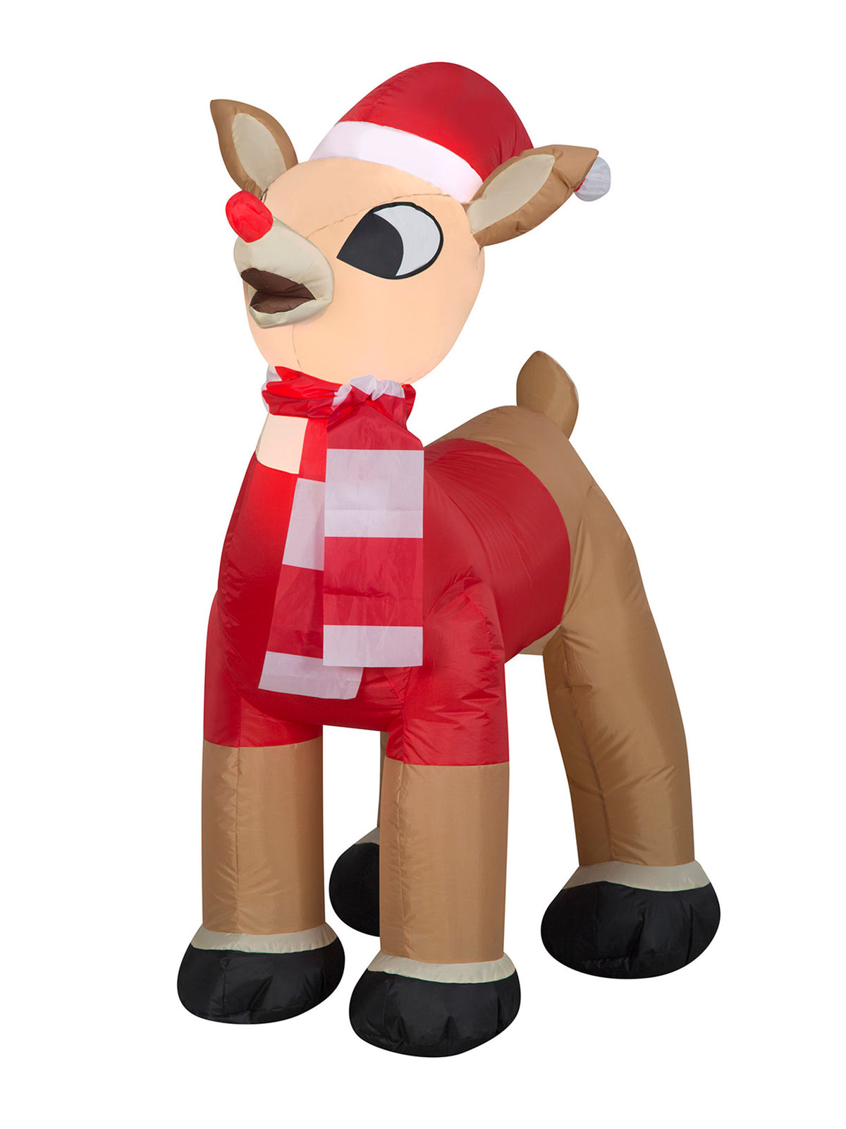 3.5 Foot Rudolph the Red-Nosed Reindeer Light Up Christmas Inflatable ...