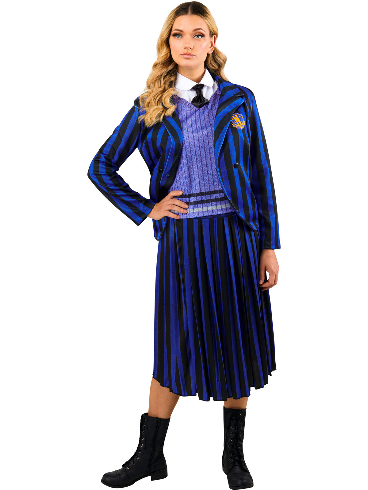 Women's Wednesday Nevermore Academy Purple School Uniform Costume ...