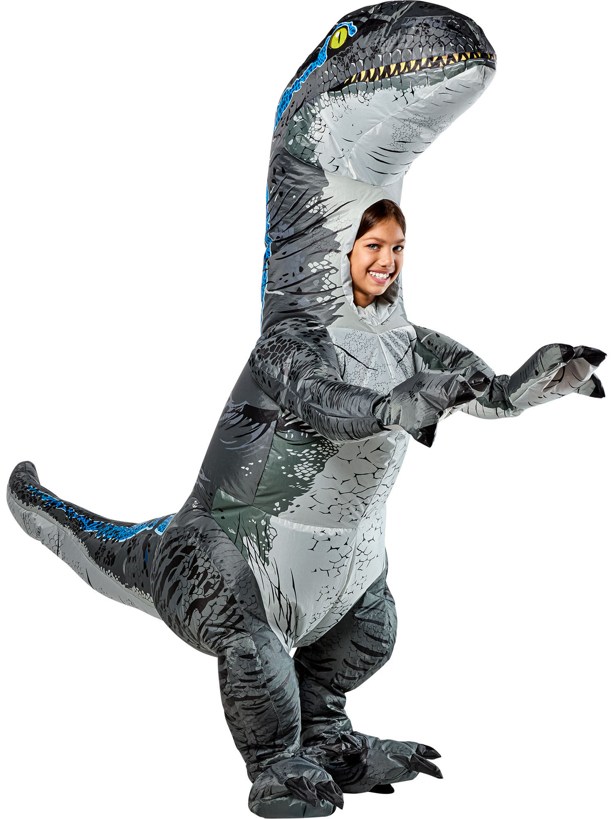 Kids' Jurassic World Blue Velociraptor Inflatable Costume — Costume ...