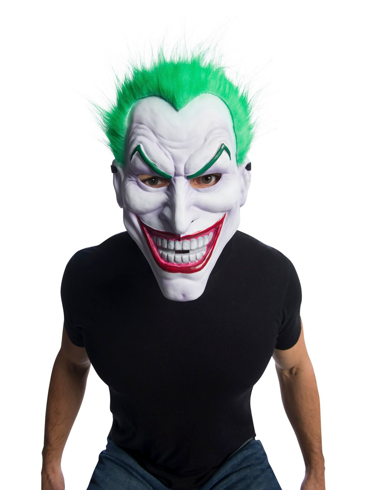 DC Comics: Joker Clown Mask With Hair Accessory — Costume Super Center