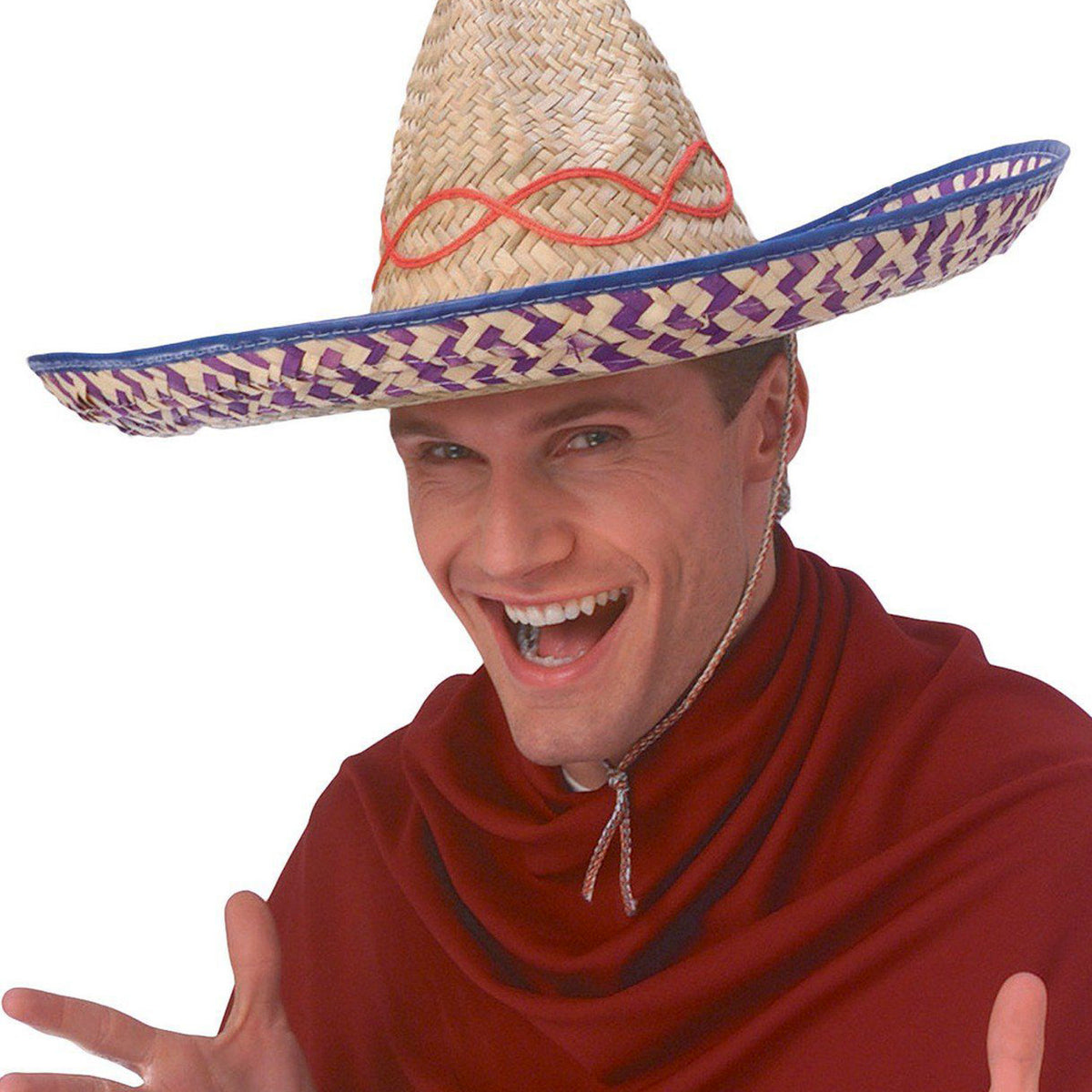 Embroidered Straw Sombrero — Costume Super Center