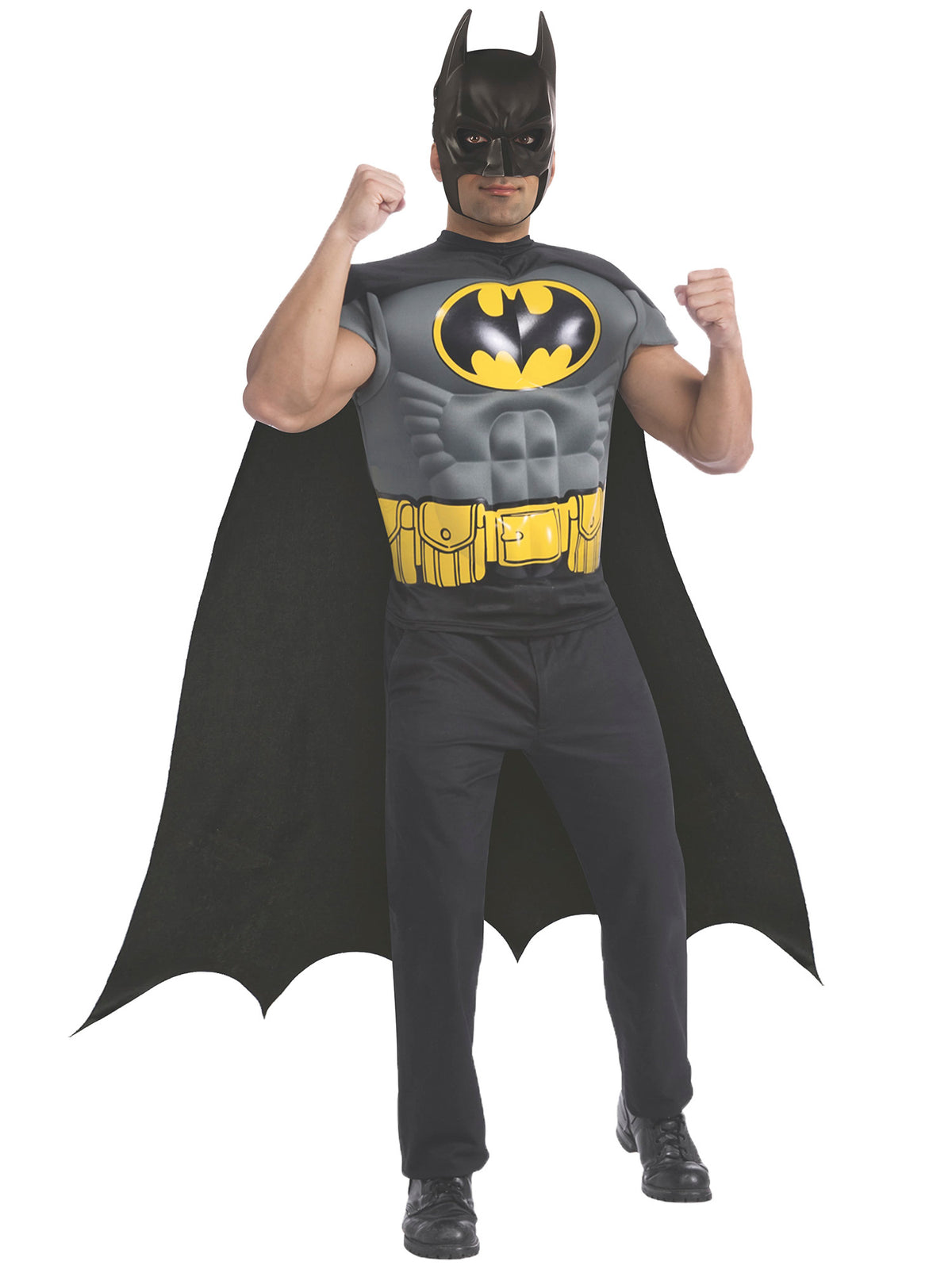 Mens Batman Adult Muscle Chest Top Costume — Costume Super Center