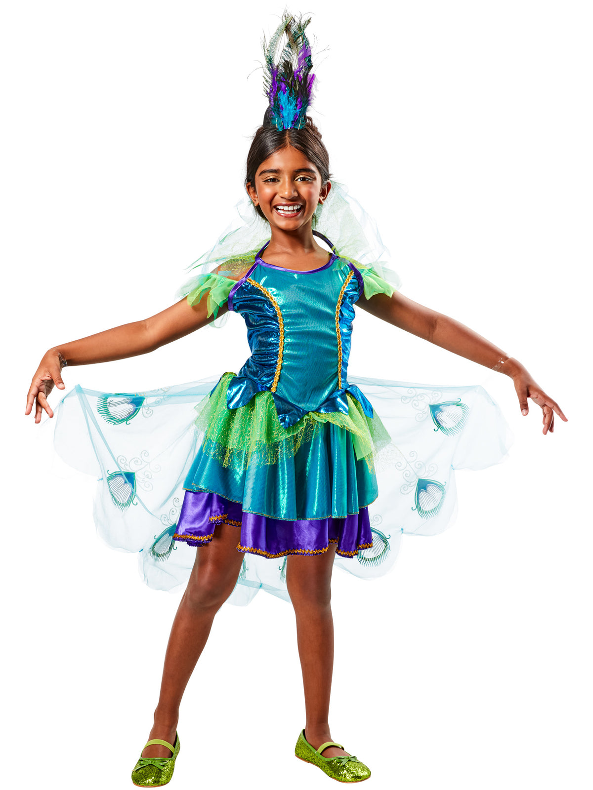 Girls Peacock Costume — Costume Super Center