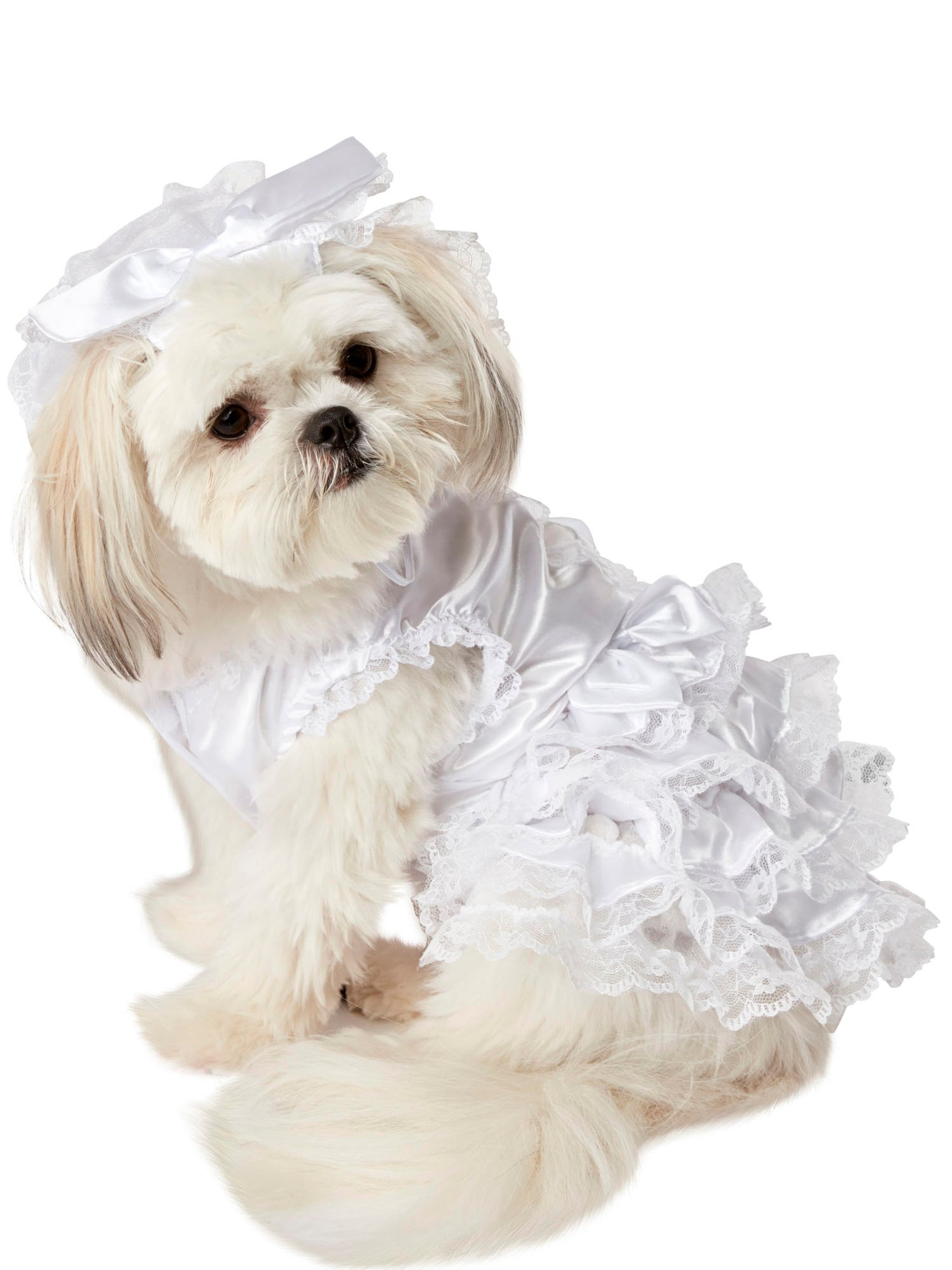 Pet Dog Veil & Dress Bride Costume — Costume Super Center