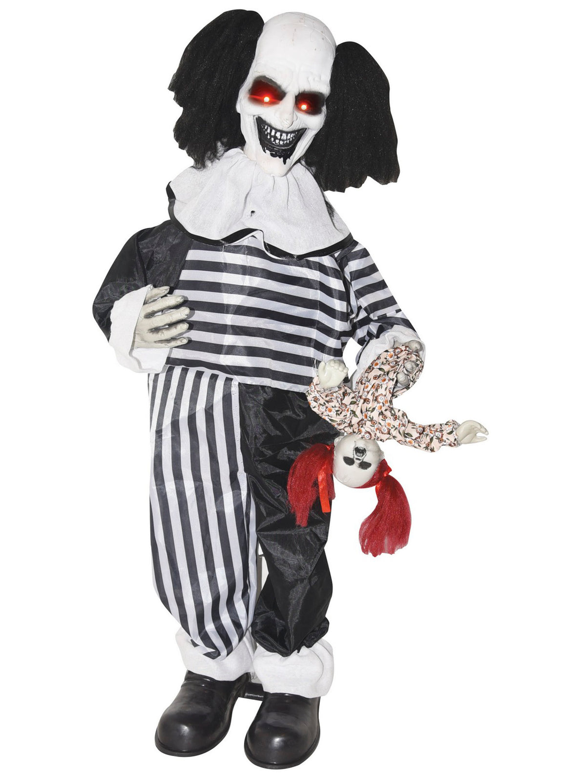 Light Up Animated Creepy Clown Prop w/ Doll - 3' — Costume Super Center