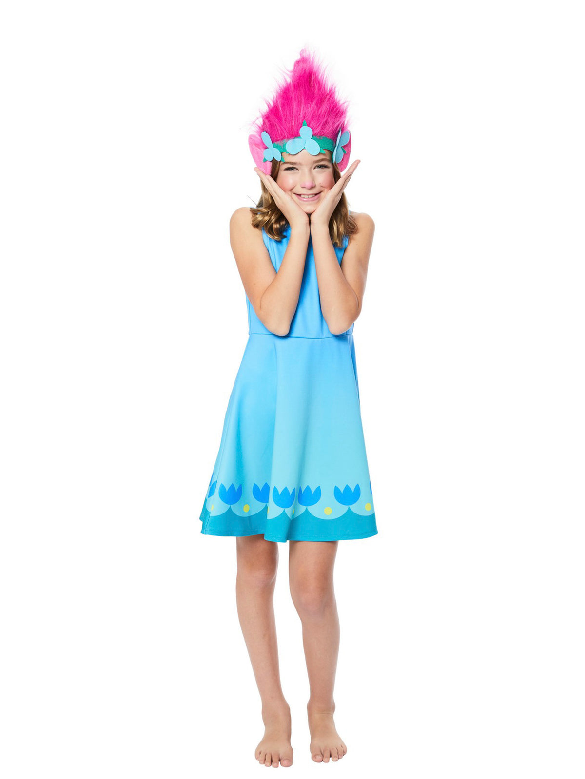 Trolls World Tour Child Poppy Dress Costume — Costume Super Center